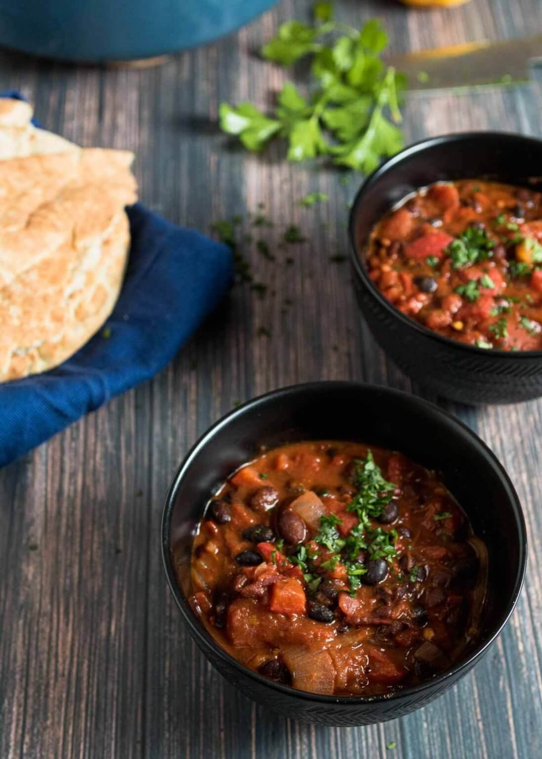 Chipotle Black Bean Stew with Roasted Red Peppers | The In Fine Balance ...