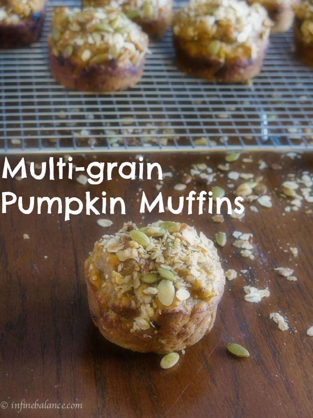 Multi-grain pumpkin muffins with brown sugar streusel topping | The In ...