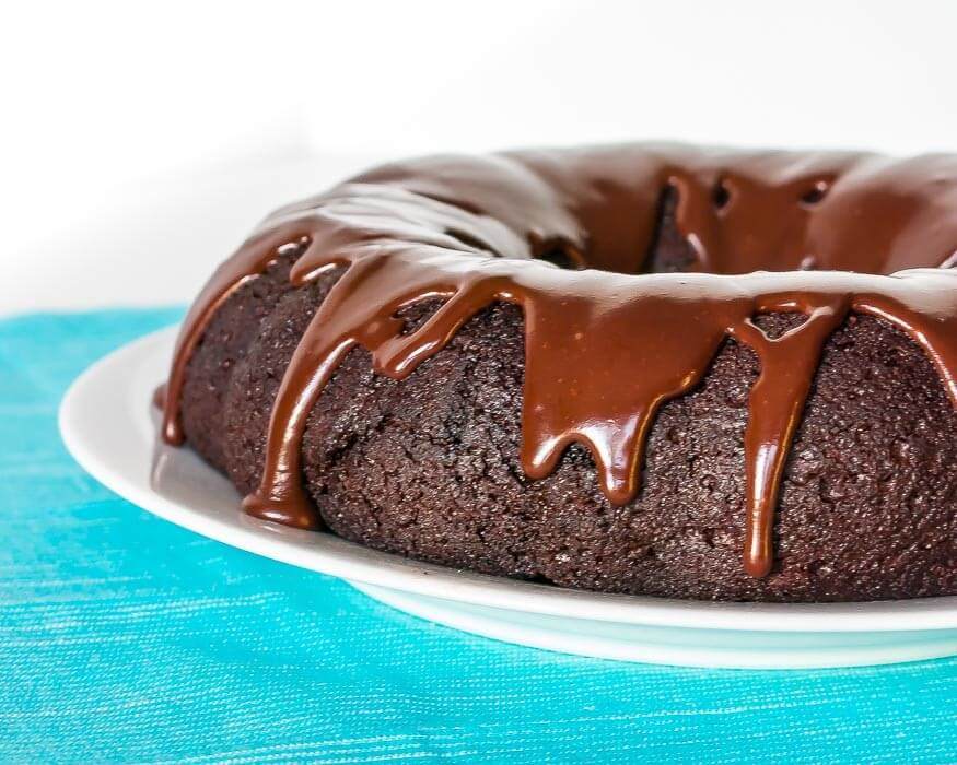 Double Chocolate Glazed Donut Cake | The In Fine Balance Food Blog