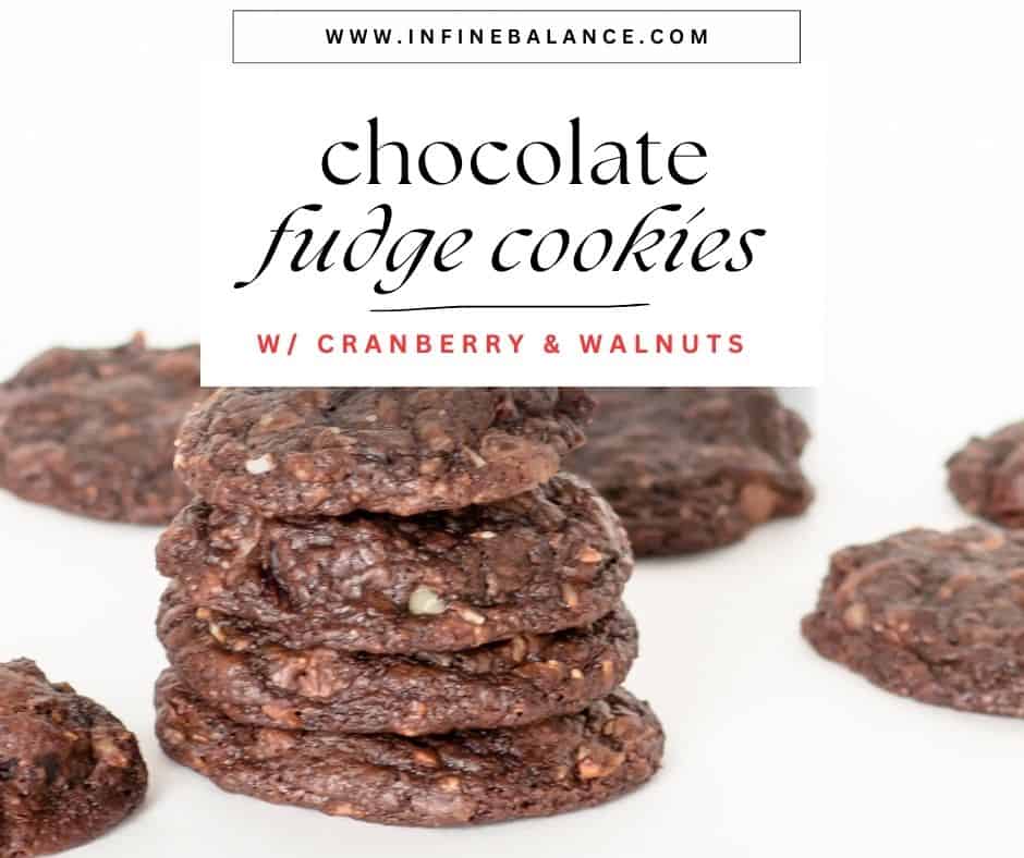 Cranberry Walnut Fudge Cookies | The In Fine Balance Food Blog