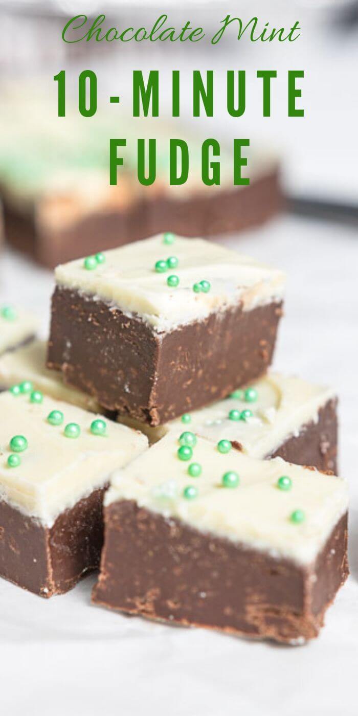 10-minute Peppermint Fudge | The In Fine Balance Food Blog