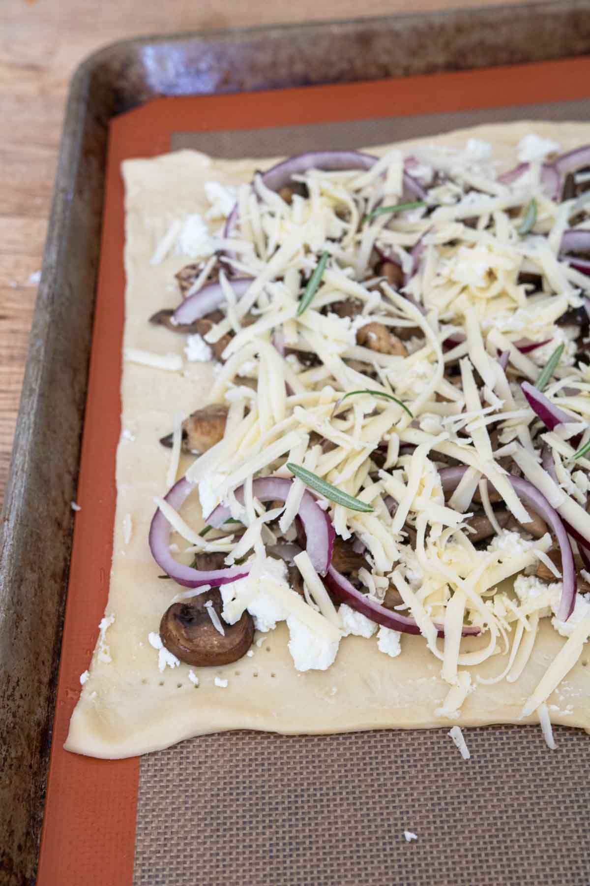 Wild Mushroom Goat Cheese Pizza | The In Fine Balance Food Blog