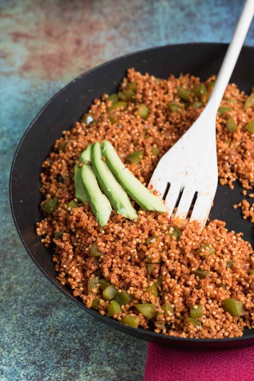 Spanish Style Fried Millet | The In Fine Balance Food Blog