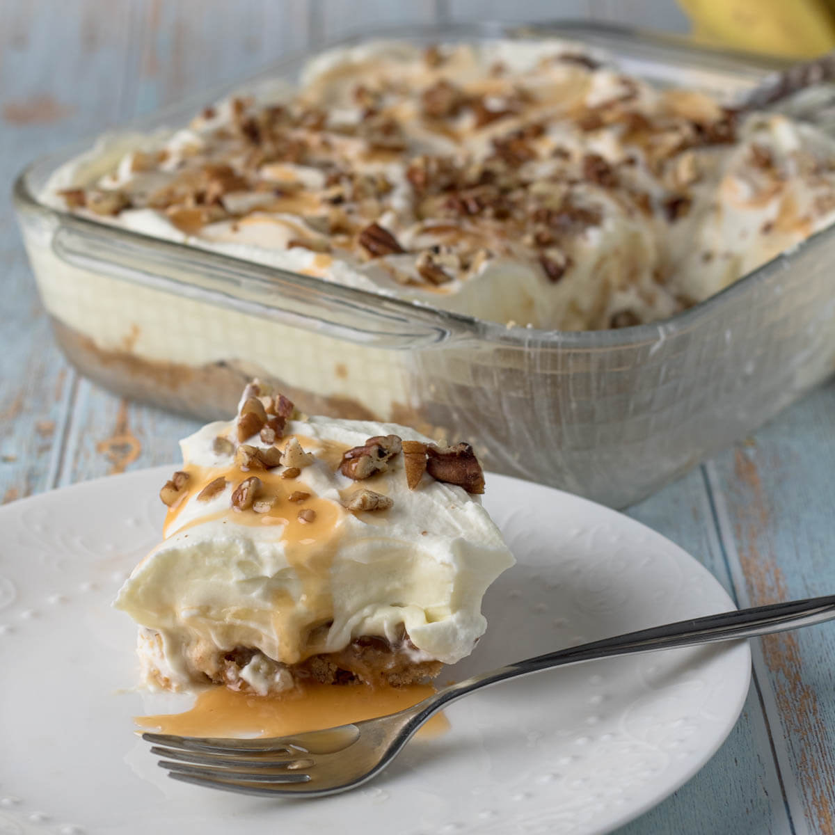 No-Bake Caramel Banana Dessert | The In Fine Balance Food Blog