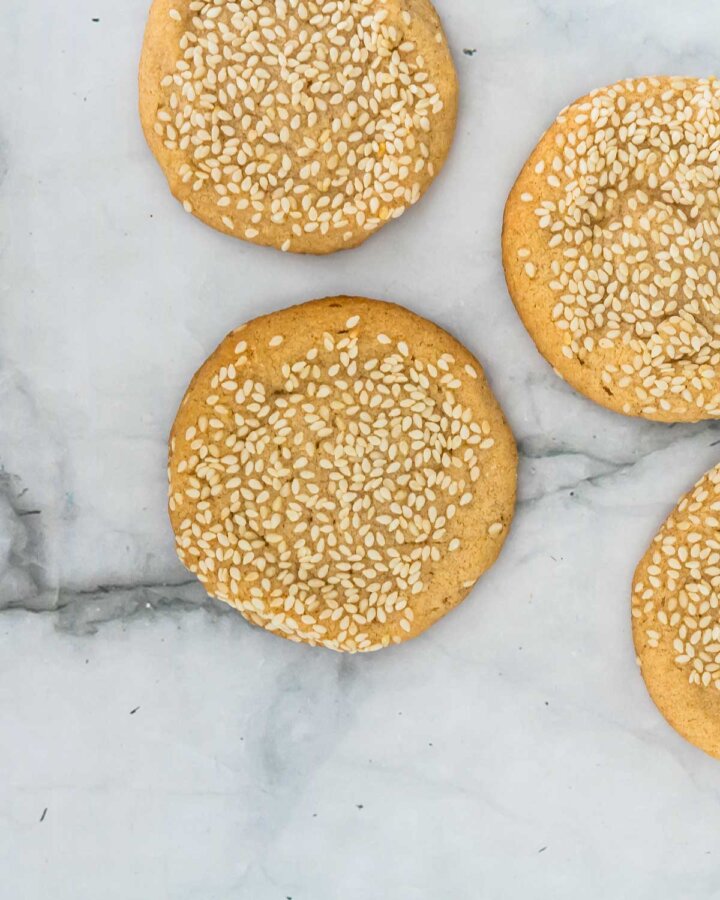 Sesame Butter Cookies | The In Fine Balance Food Blog