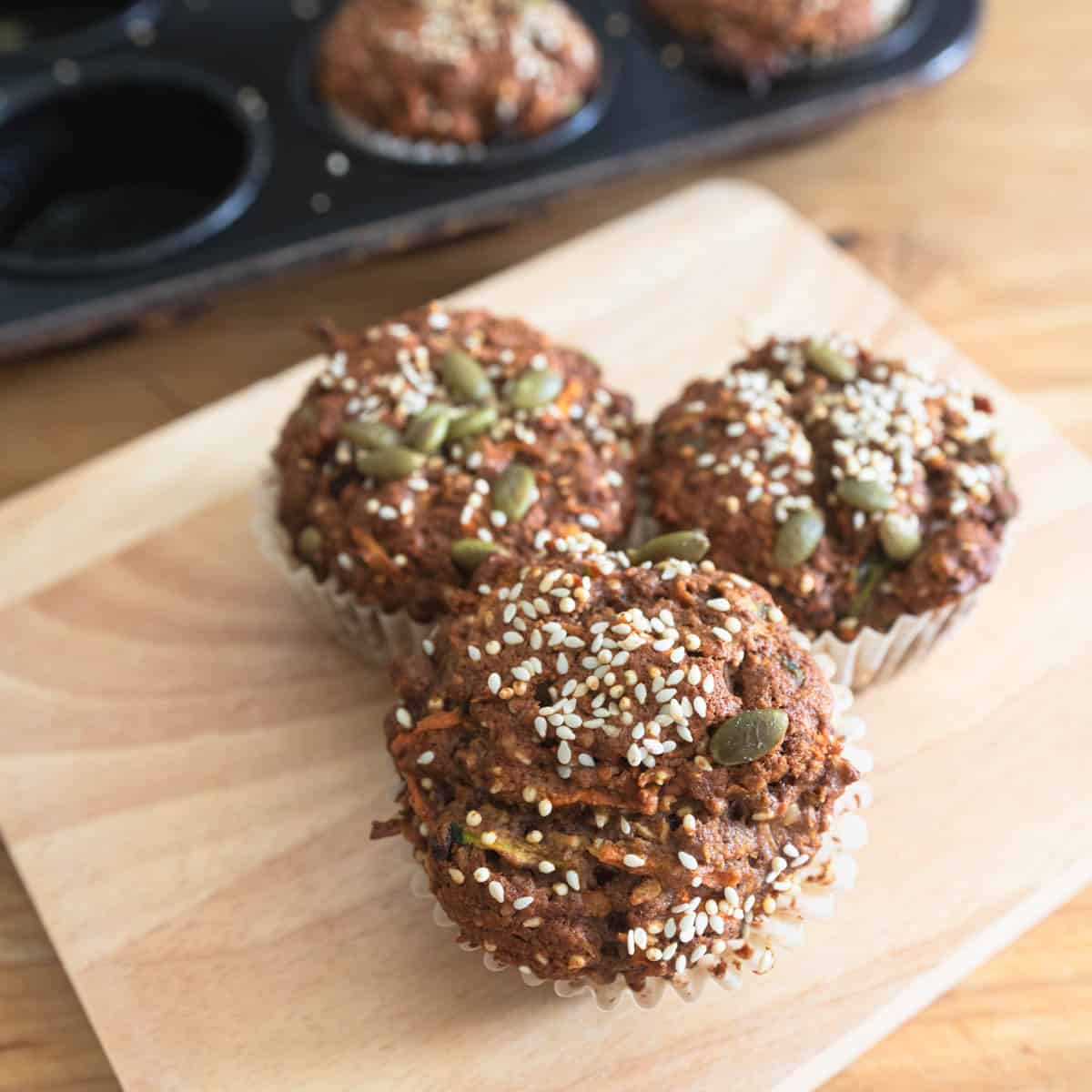 Vegan Morning Glory Muffins made with Sprouted Spelt Flour | The In ...